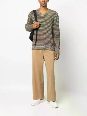 Incotex High-waist Wide Leg Trousers