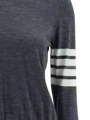 Thom Browne 4-bar Merino Jumper - Grey