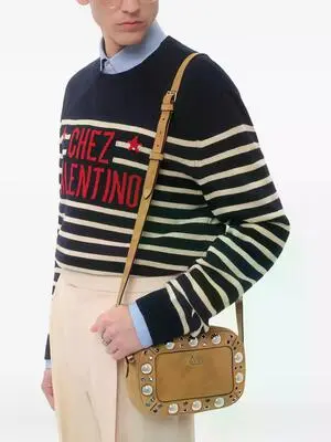 Valentino Garavani Striped Crew Neck Sweater