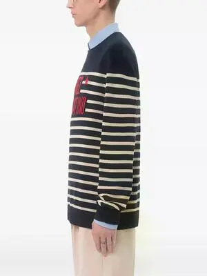 Valentino Garavani Striped Crew Neck Sweater