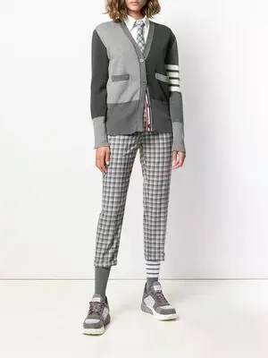 Thom Browne Four-bar V-neck Cardigan