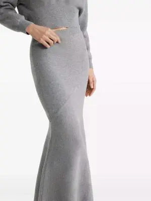 PATOU Wool Peplum Skirt