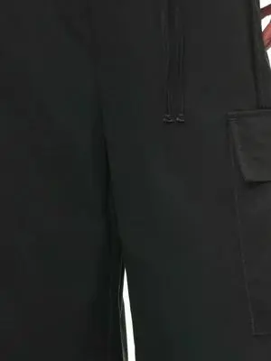 TOUT A COUP Cargo Trousers With Drawstring Waist - Black