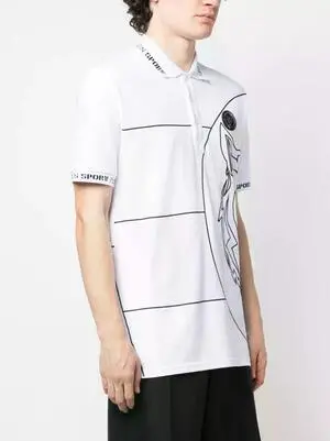 PLEIN SPORT Tiger-print Polo Shirt