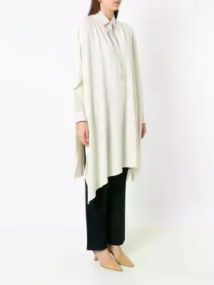 Valentino Garavani Knitted Poncho With Logo Plaque