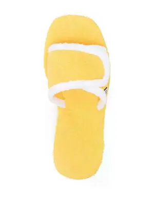 Senso Iris Cotton Towelling Slides - Yellow