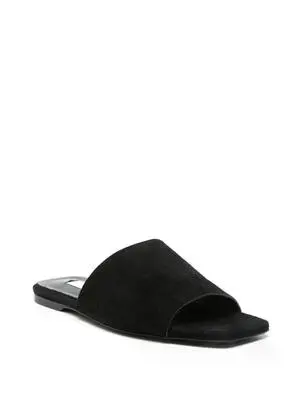 TOTEME Velour-leather Flat Sole Sandals