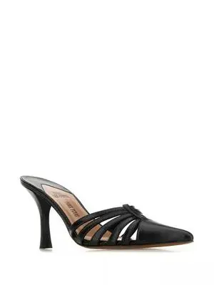 Paris Texas 80mm Nadia Mules - Black