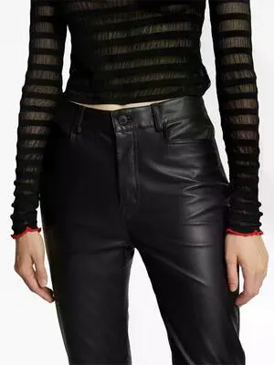 Proenza Schouler White Label Lambskin Straight-leg Trousers