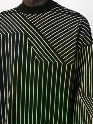 Rick Owens Multi-stripe Virgin Wool Jumper