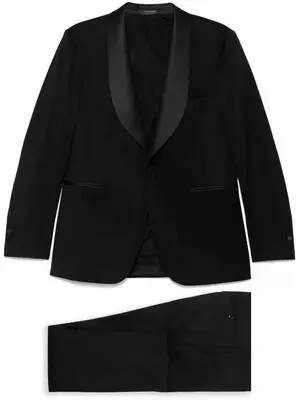 Tagliatore Wool Suit - Black