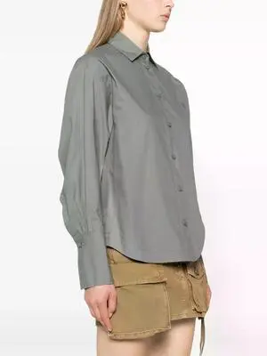 Attico Eliza Logo-embroidered Shirt