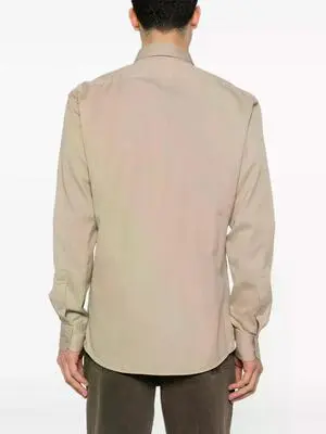 Zegna Spread-collar Shirt - Neutrals
