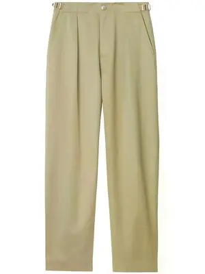 Burberry Straight-leg Cotton Trousers - Neutrals