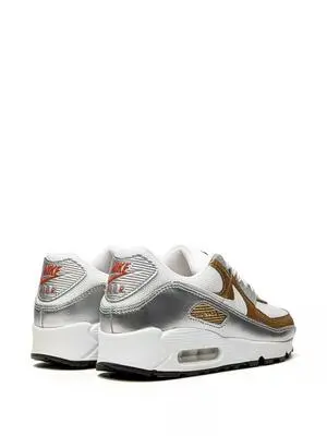 Nike Max 90 Se Metallic Lace-up Sneakers - Gold