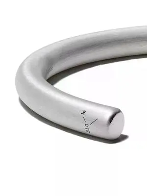 Le Gramme Brushed Bangle Bracelet In Sterling
