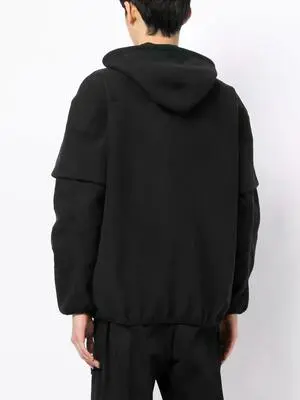 Anrealage Logo Patch Zip-up Hoodie