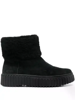 Clarks Torhill Suede Shearling Zip Up Boots