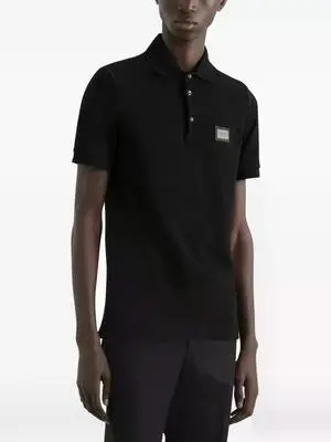 Dolce & Gabbana Logo-tag Piqué Polo Shirt