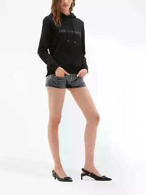 COURREGES Grained Texture Mini Shorts