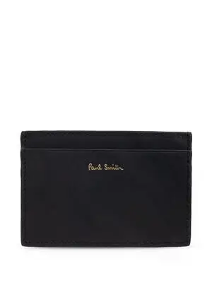 Paul Smith Striped Card Holder - Black