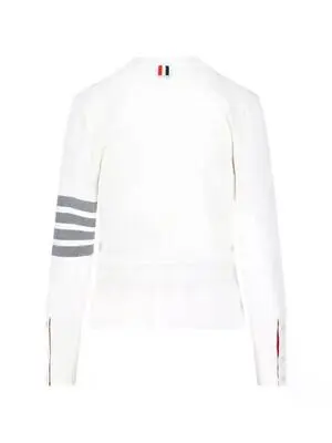 Thom Browne 4-bar Milano Stitch Jumper - White