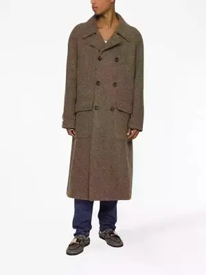 Dolce & Gabbana Mélange-effect Double-breasted Coat