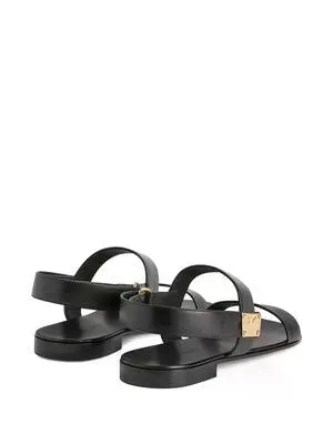 GIUSEPPE ZANOTTI Shaun Logo-plaque Sandals