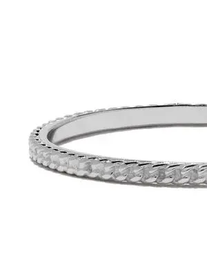 WOUTERS & HENDRIX 18kt White Gold Gourmet Chain Ring - Silver