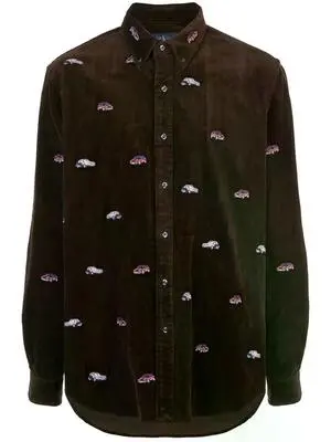 PALACE X Ralph Lauren Embroidered Gti Shirt - Brown