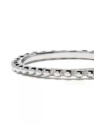 WOUTERS & HENDRIX 18kt White Gold Ball Chain Ring - Silver