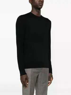Dsquared2 Virgin Wool Jumper With Embroidered Logo