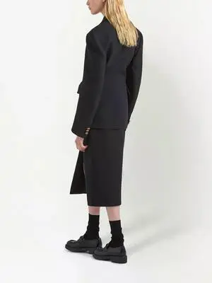 Prada Double-breasted Tricotine Jacket