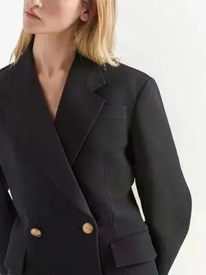 Prada Double-breasted Tricotine Jacket