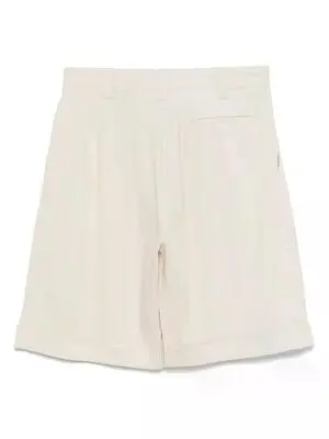 Lorena Antoniazzi Pleated Linen Blend Shorts