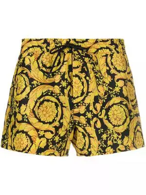 Versace Barocco Swim Shorts - Black