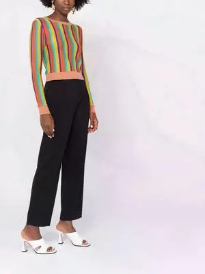 BLANCA VITA Passiflora Tailored Trousers - Black