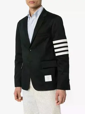 Thom Browne Unconstructed 4-bar Single-breasted Blazer