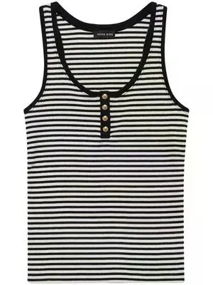 ANINE BING Alessia" Striped Tank Top