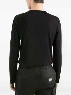 Dolce & Gabbana Logo-tag Long-sleeve T-shirt - Black