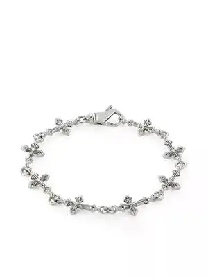 Emanuele Bicocchi Sterling Multi-cross Charm Bracelet - Silver