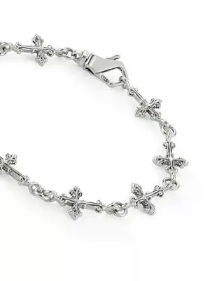 Emanuele Bicocchi Sterling Multi-cross Charm Bracelet