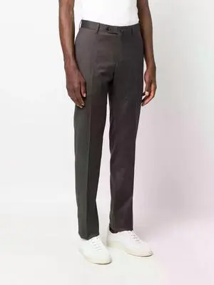 PT TORINO Tailored Pressed-crease Trousers - Brown