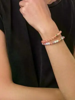 NIALAYA JEWELRY Beaded Gemstone Bracelet - Blue