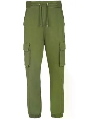 Balmain Logo-print Cargo Track Pants - Green