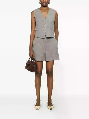 P.a.r.o.s.h Houndstooth Tailored Shorts