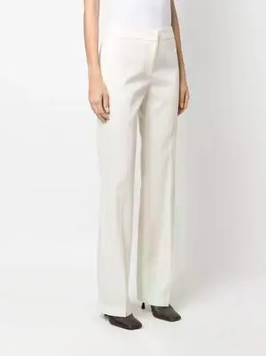 Fabiana Filippi Virgin Wool Tailored Trousers Milk