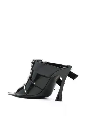 MUGLER 100mm Buckle-detailed Sandals