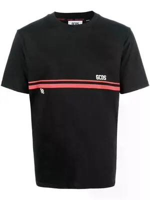 Gcds Logo-print Short-sleeve T-shirt - Black
