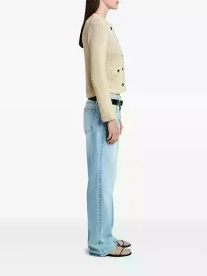 Proenza Schouler White Label Ribbed Crew Neck Cardigan
